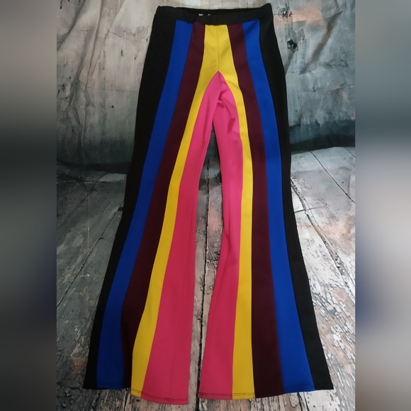 Cherry Mellow | Pants & Jumpsuits | Multicolor Wide Leg Striped Pants ...